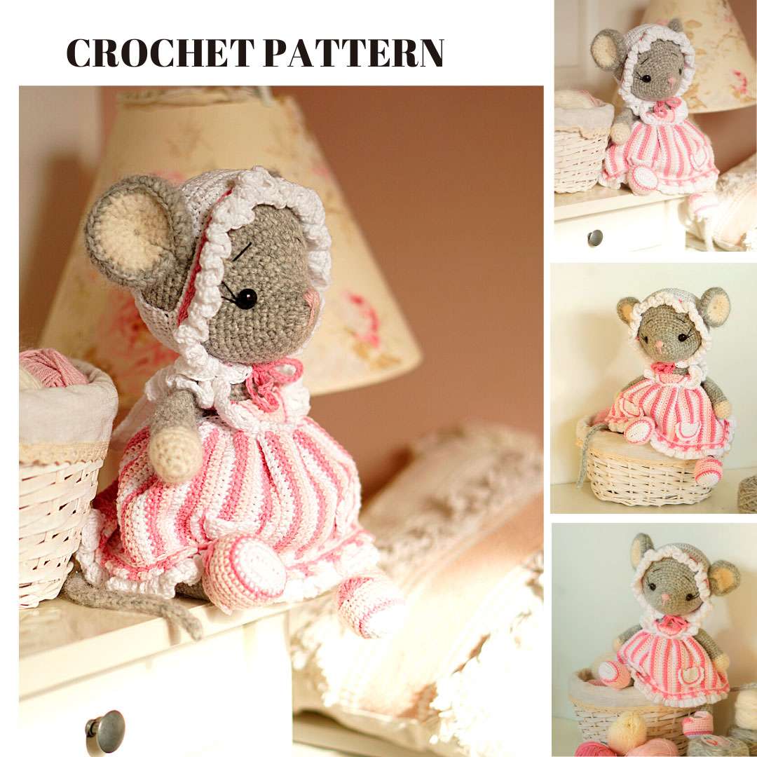 Crochet Clothes Pattern - Easter Mouse