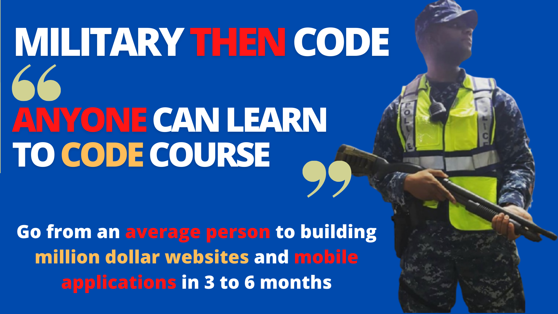 Best Coding Classes Online | Military Then Code Academy