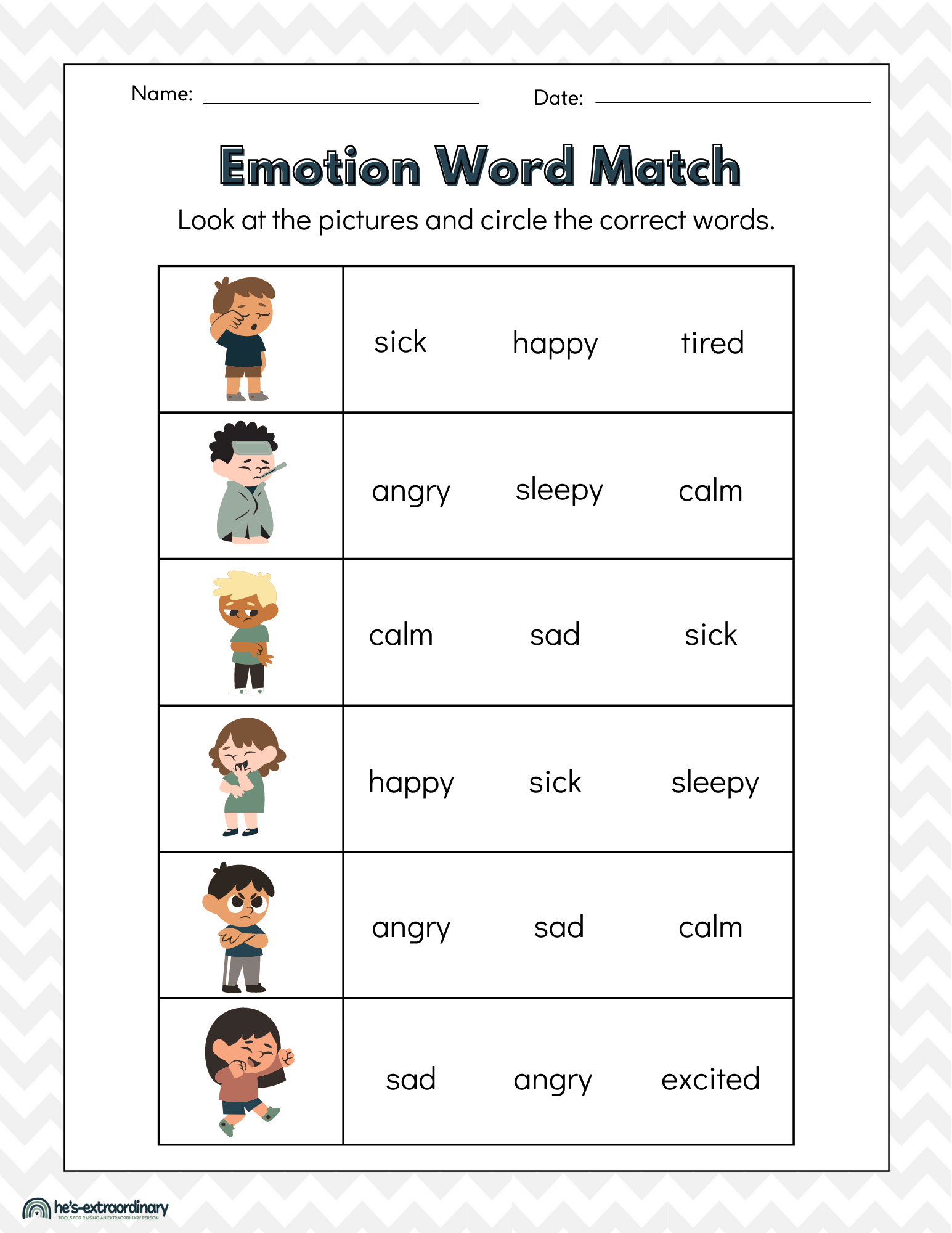 How Do I Feel? Emotions Work Booklet
