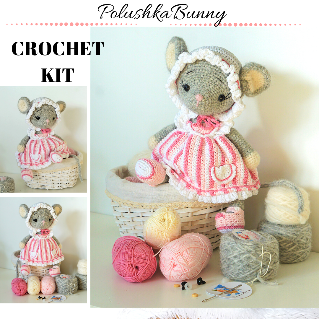 Crochet Clothes Pattern - Easter Mouse