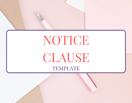 Notice Clause