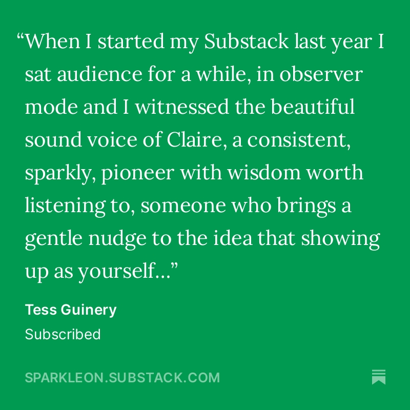 The Sparkle on Substack Audit with Claire Venus