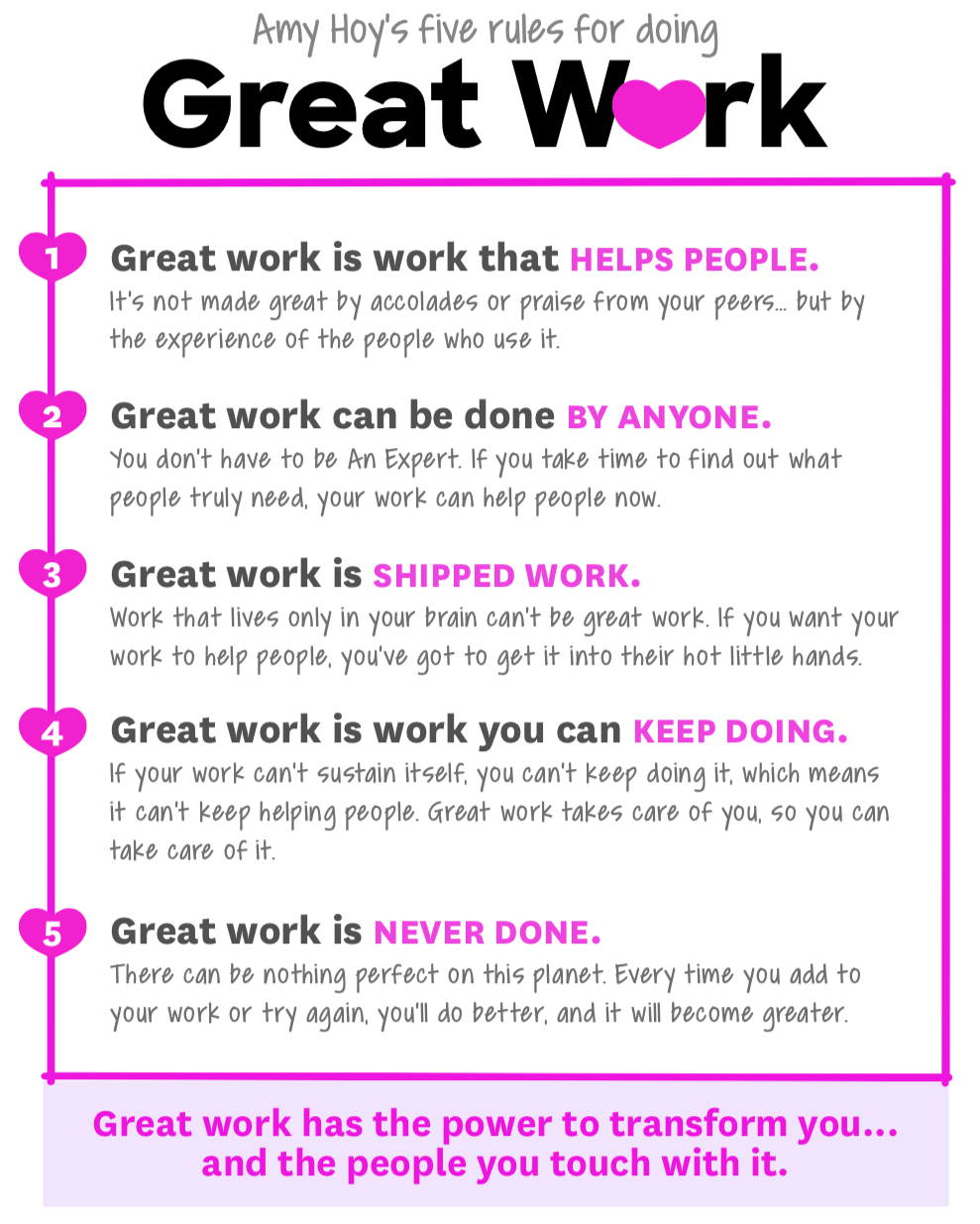 Great Work Is... (Free Poster)