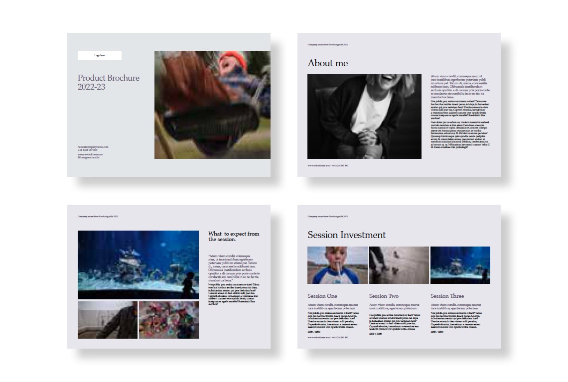 A4 Client Brochure Template (Canva)