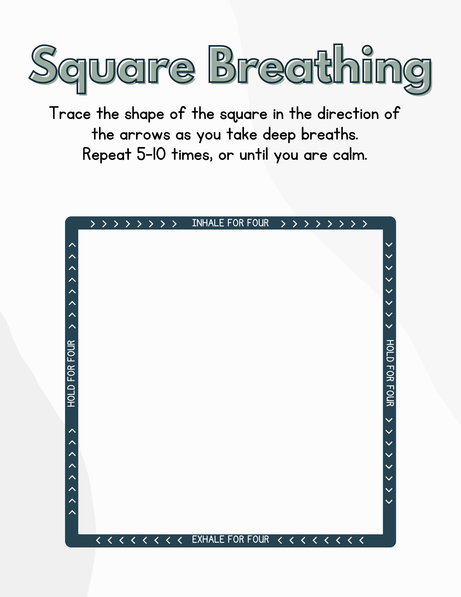 Deep Breathing Posters