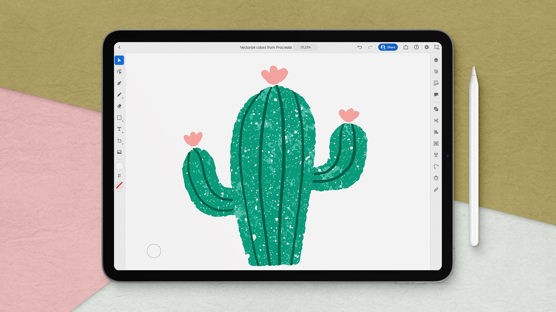 Vectorize In Adobe Illustrator On The Ipad