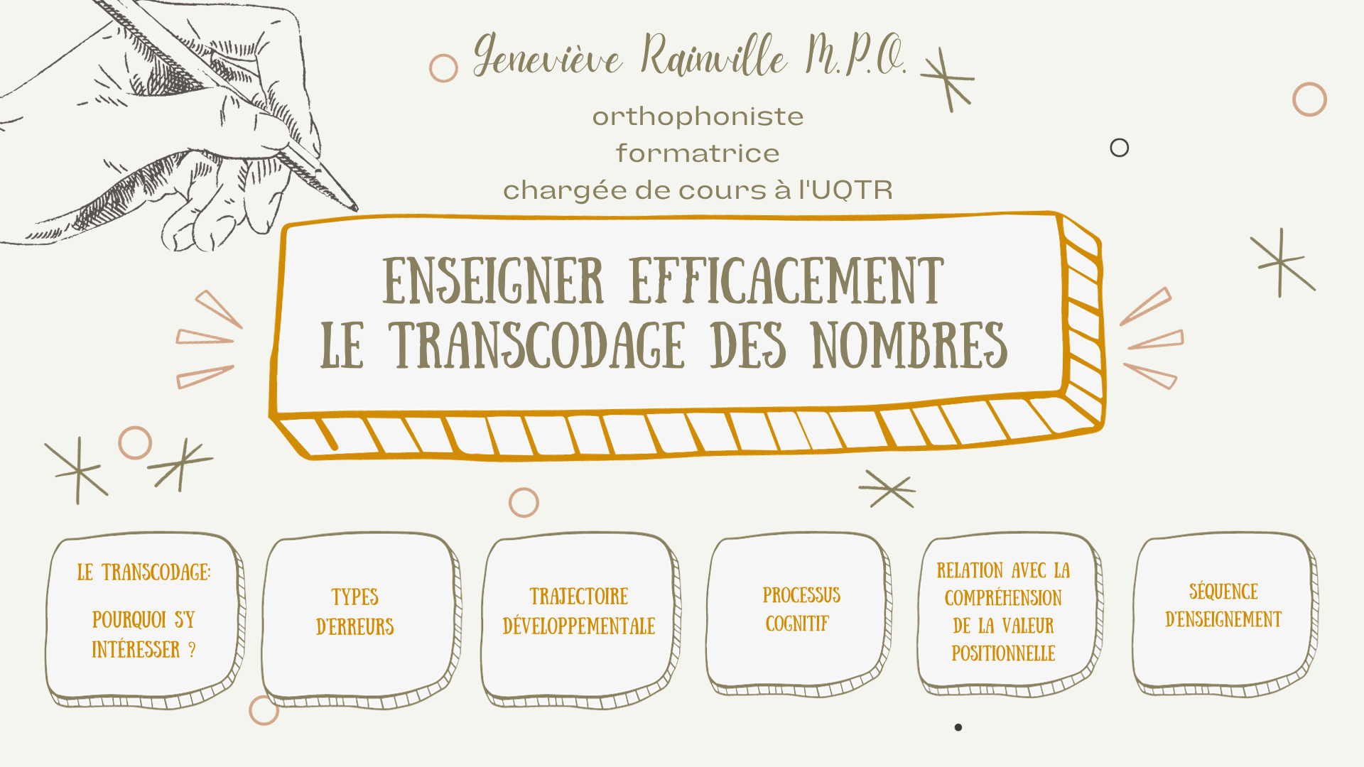 Enseigner efficacement le transcodage des nombres