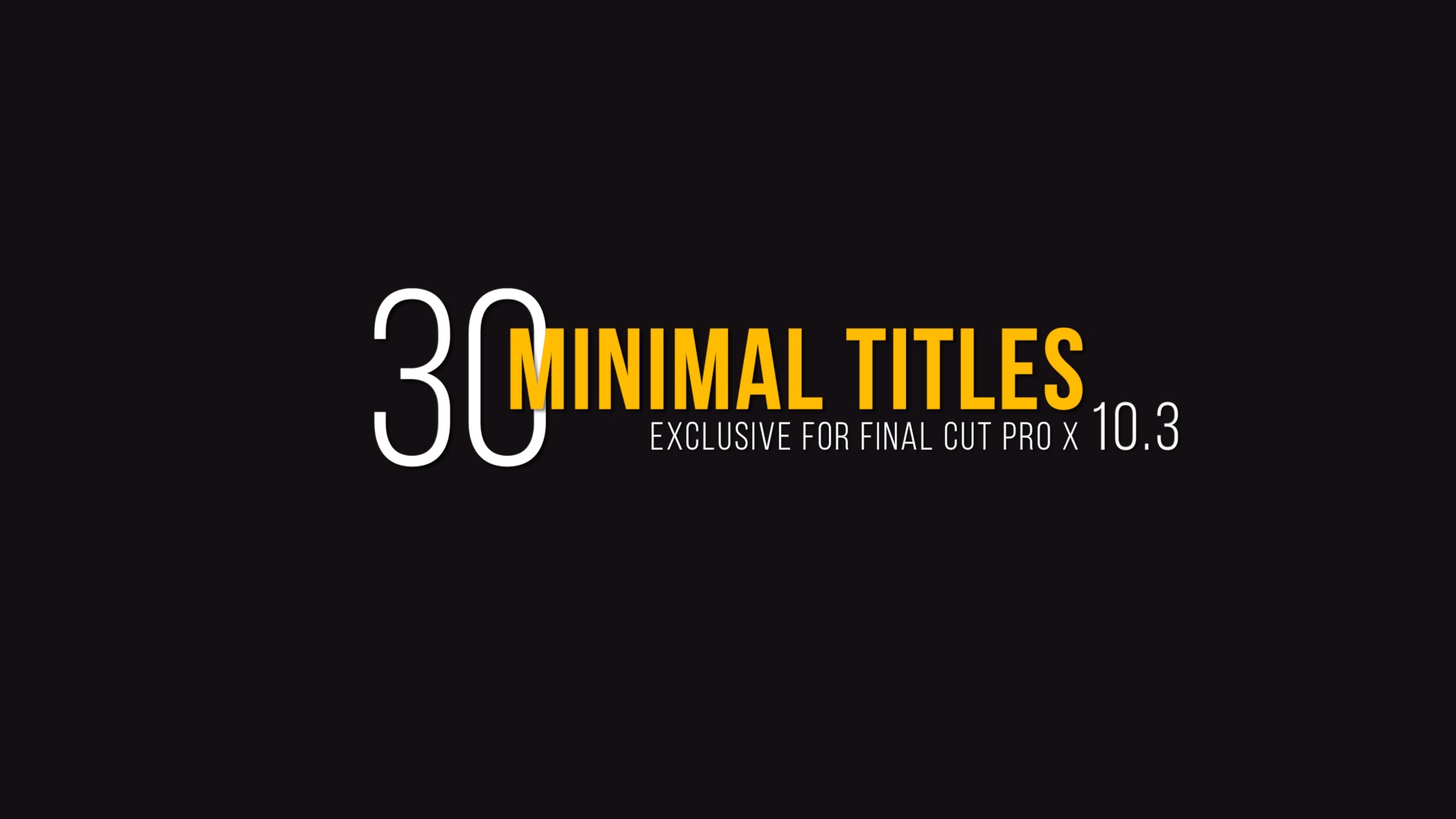 Minimal Titles