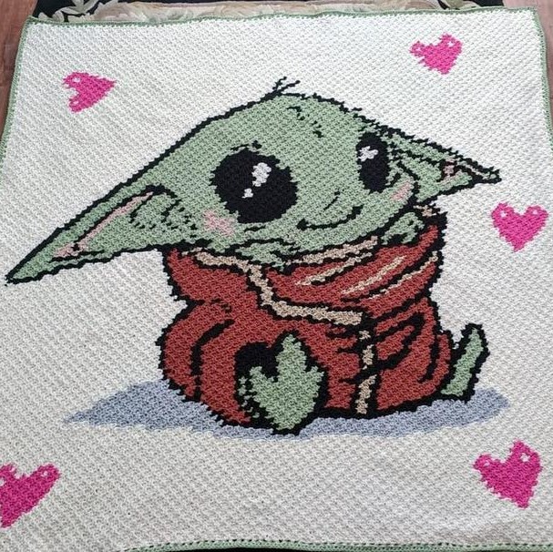 Yoda "The Child" C2C Graphghan