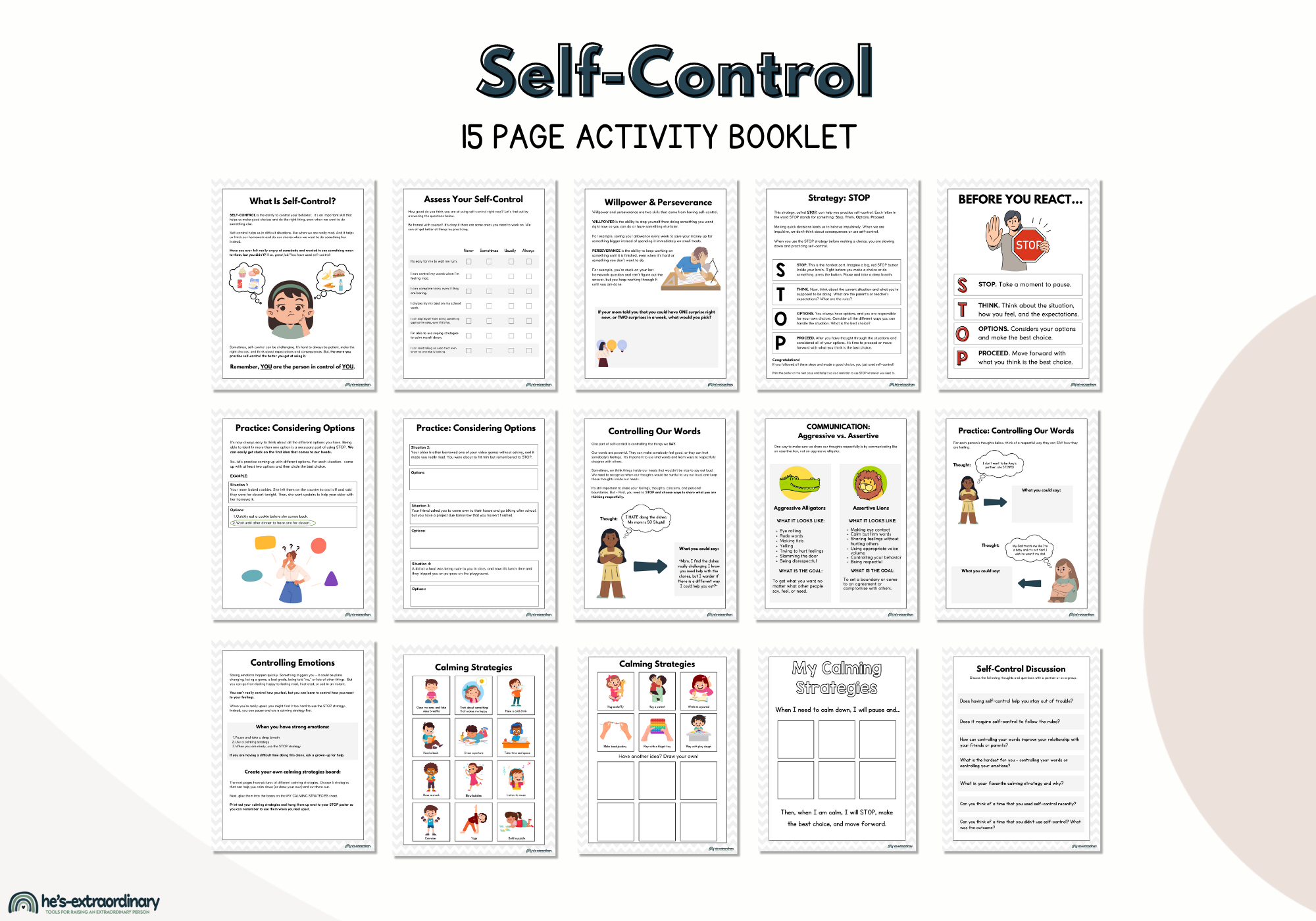 Self Control Booklet