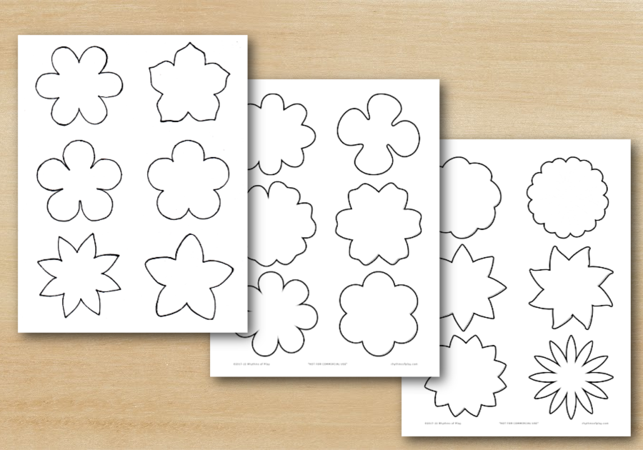 Printable Flower Outline Templates