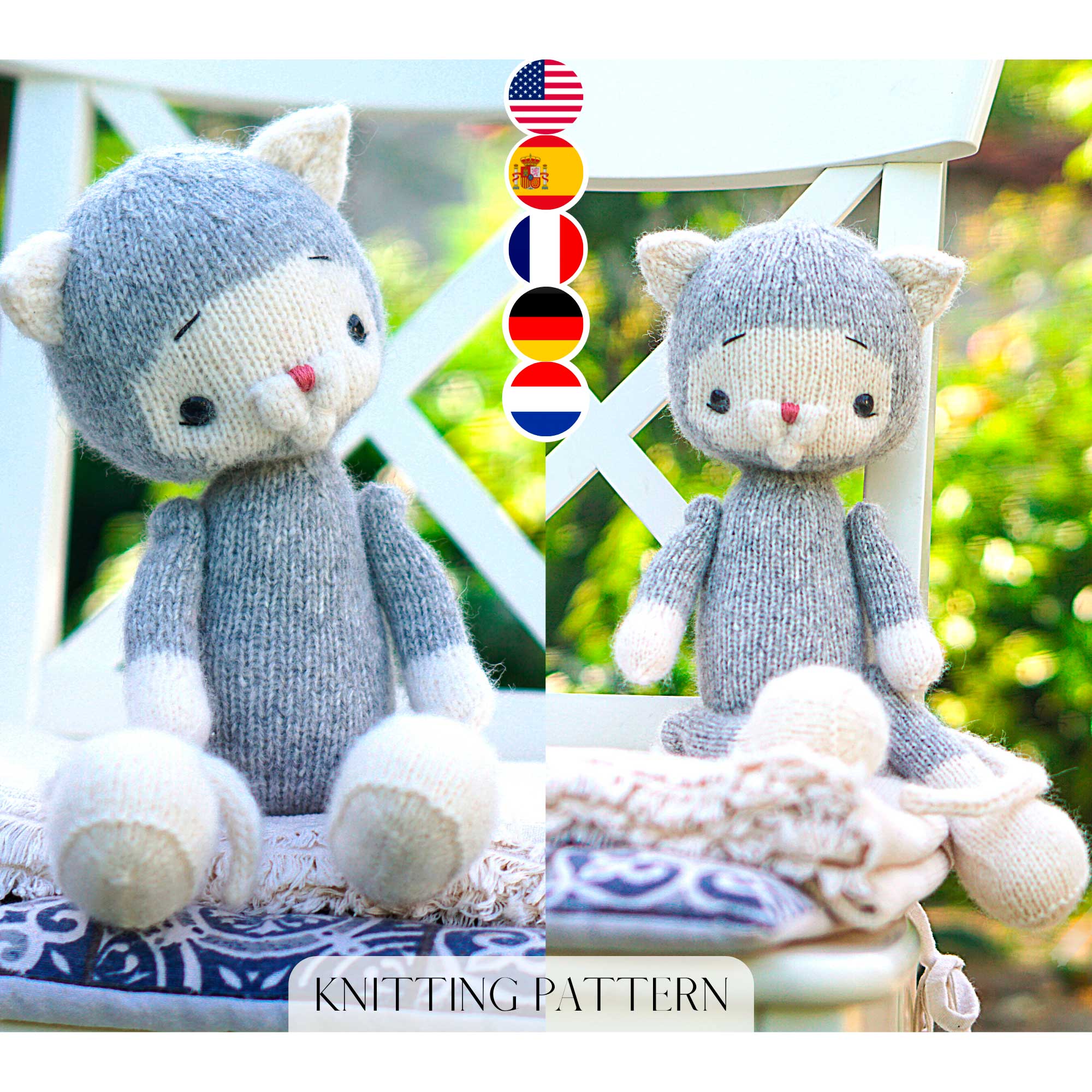 Knitting Baby Kitty Pattern + Video Bonus
