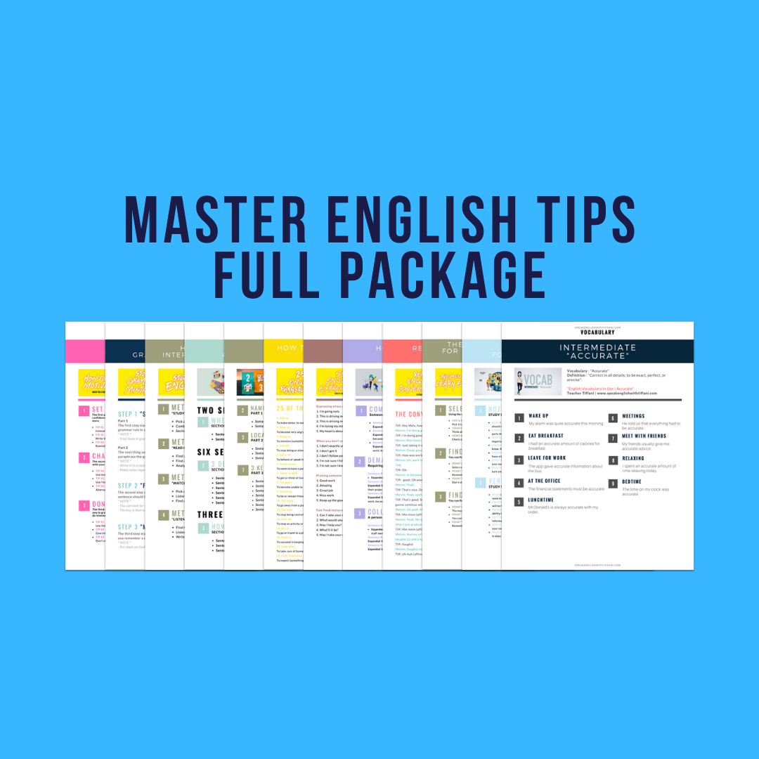 Master English Tips Pack