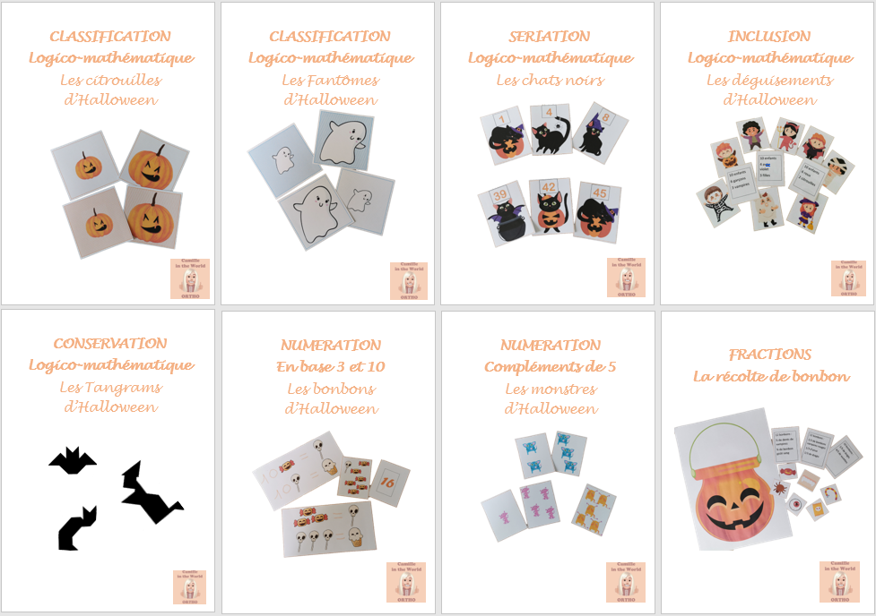 Pack de jeux Logico-Maths Halloween 2021