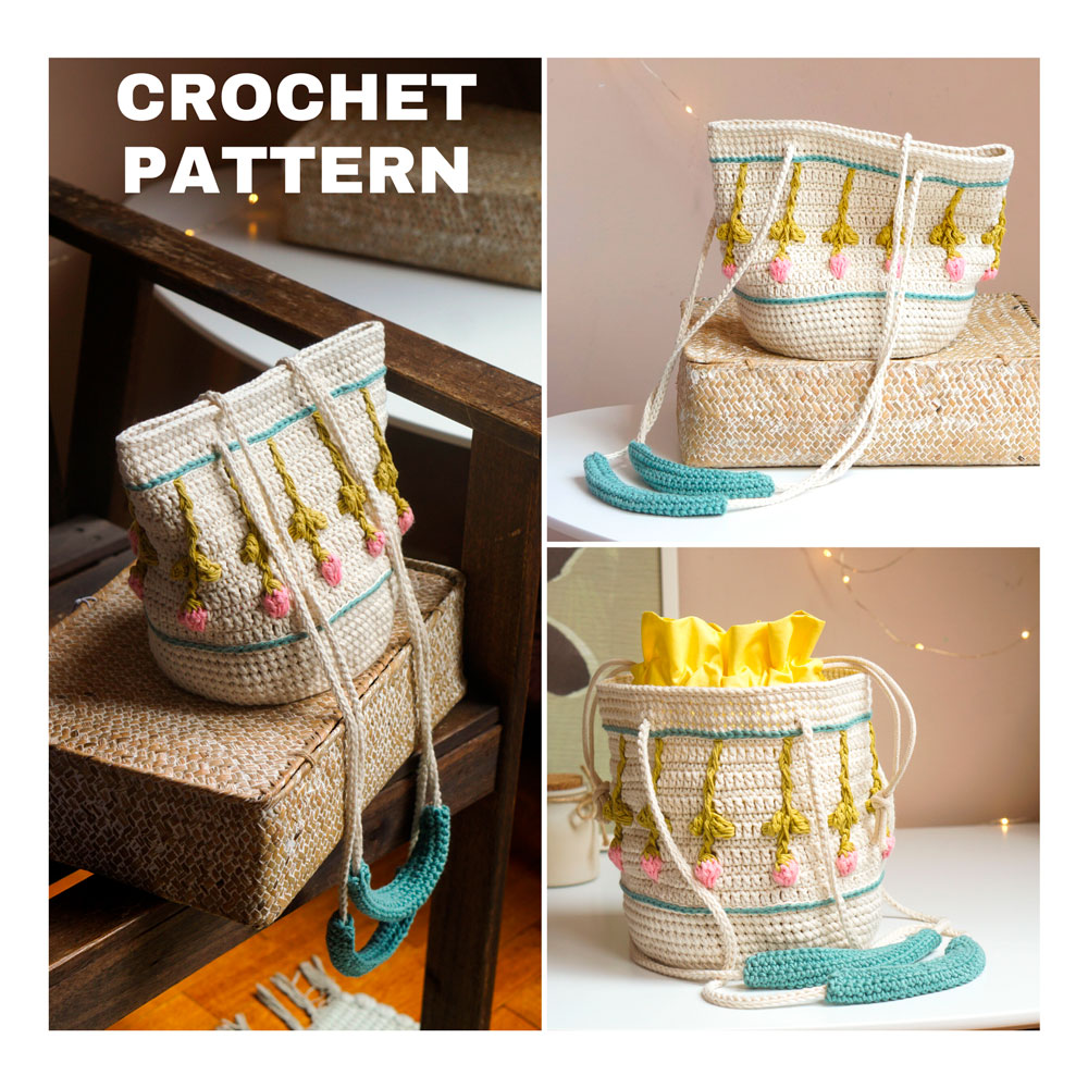 CROCHET PATTERN - Tulip Bucket Bag