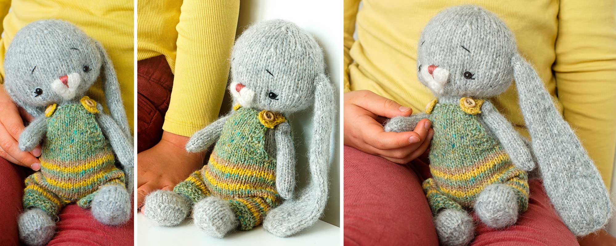 Knitting baby Bunny Pattern - 10''/25cm