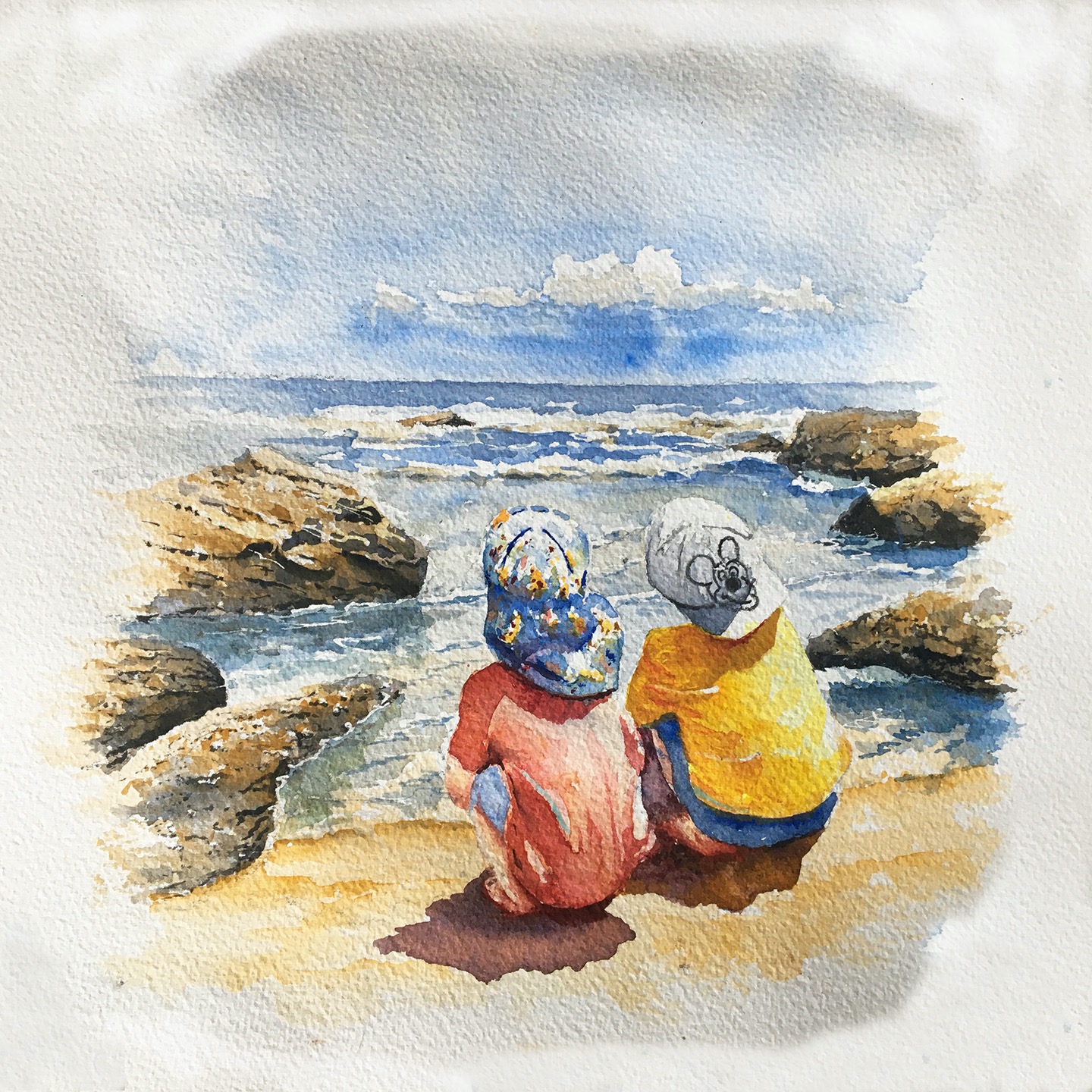 The Rock Pool in Watercolours