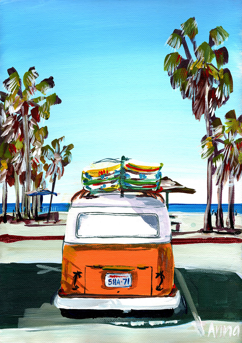 #38 - Beach Combi Online Paint Along