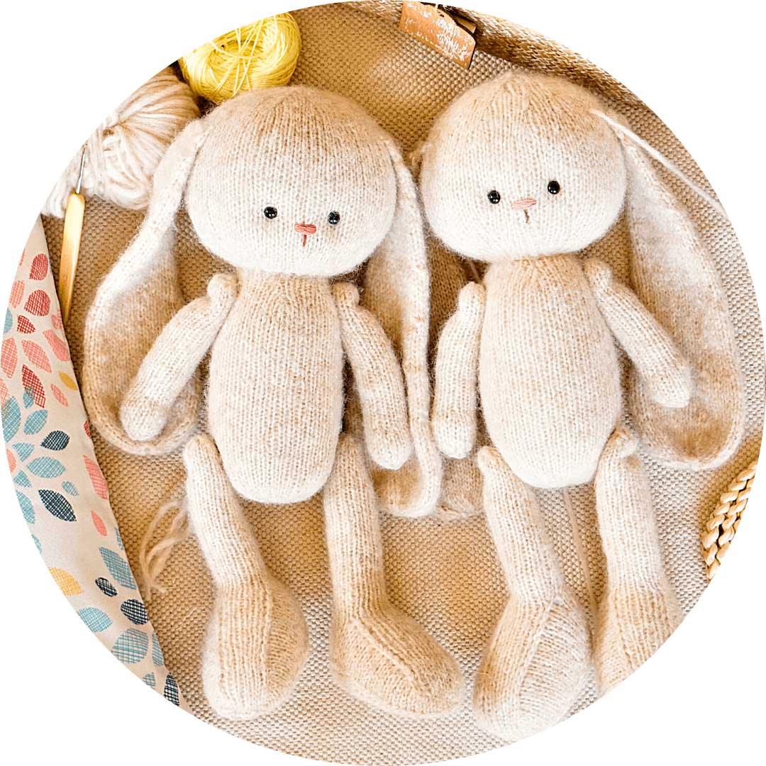 Knitting Bunny Toy Pattern Only