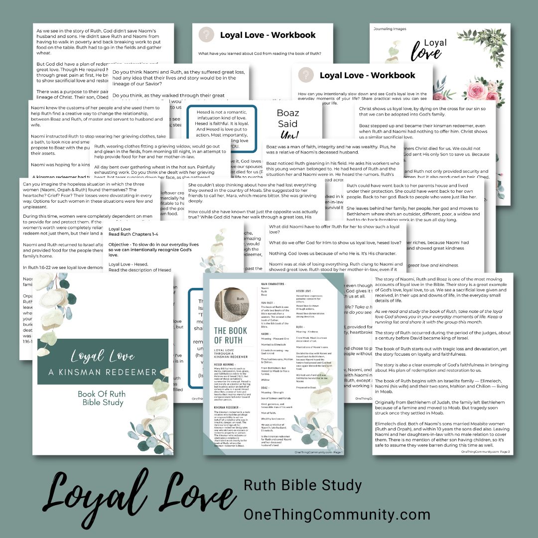 Book Of Ruth Study - Loyal Love