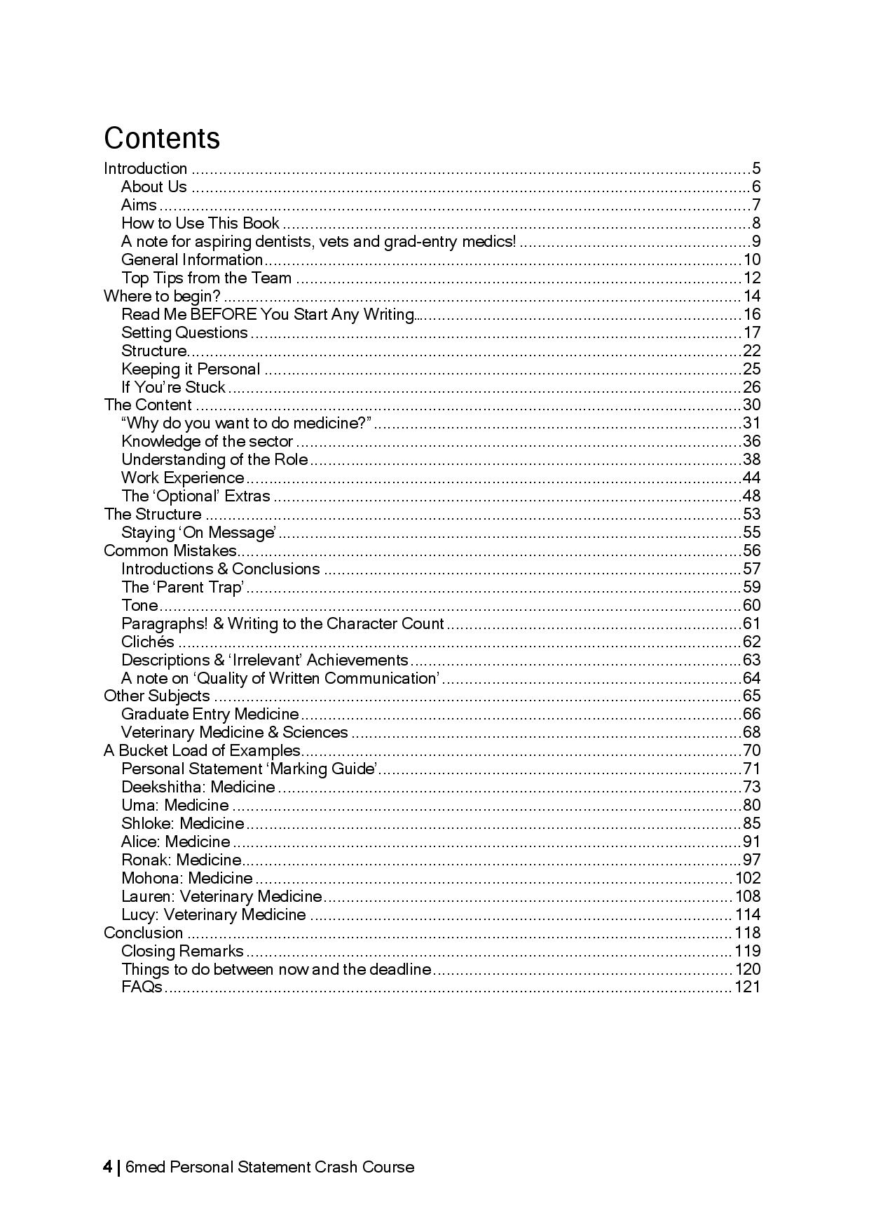 Personal Statement Workbook