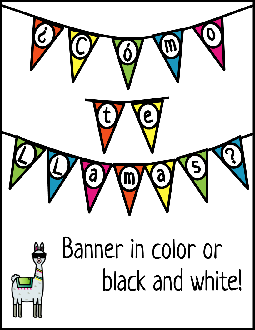 Llama Theme Bulletin Board for Back to School