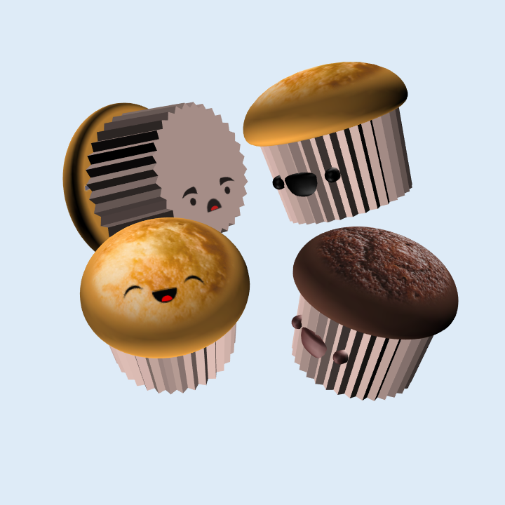 PowerPoint 3D Model - Simple Muffin