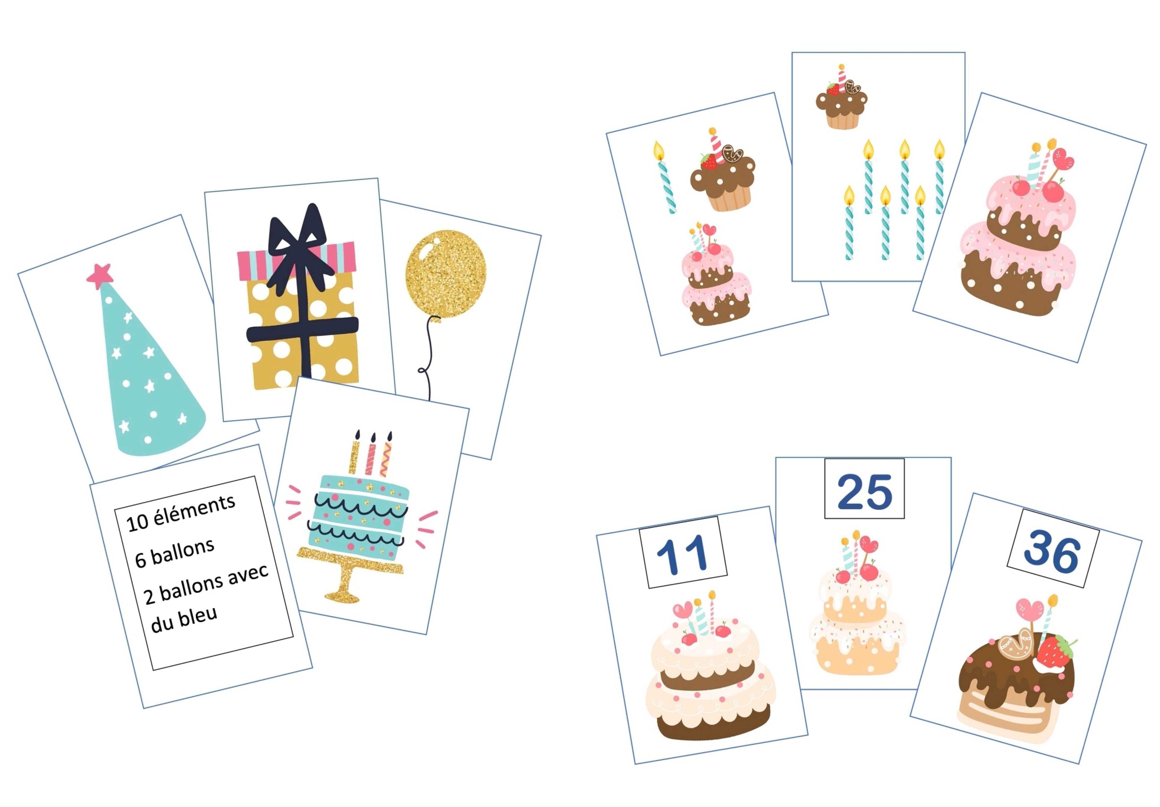 Pack de jeux Logico-Maths Anniversaire