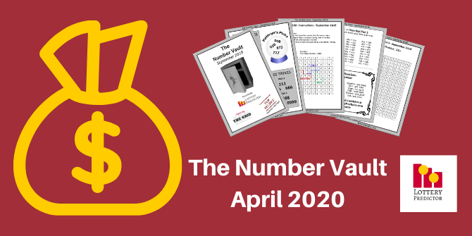 The Number Vault Lottery Tip Sheet April 2020