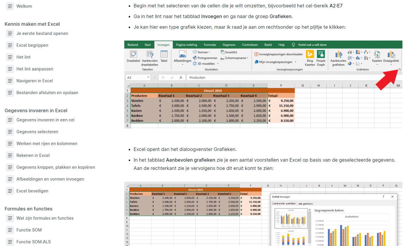 Excel voor beginners