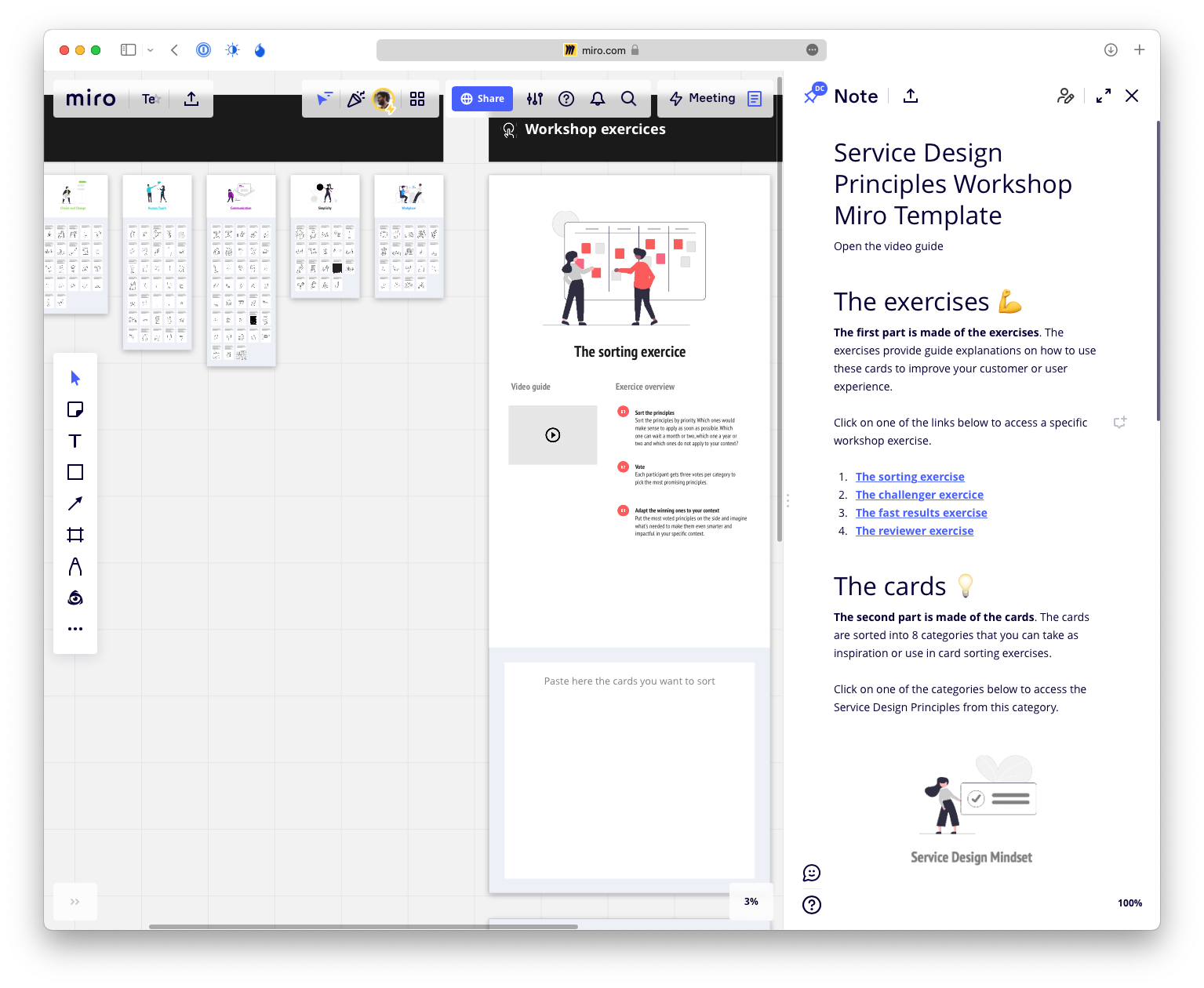 Principles Workshop Cards for Miro