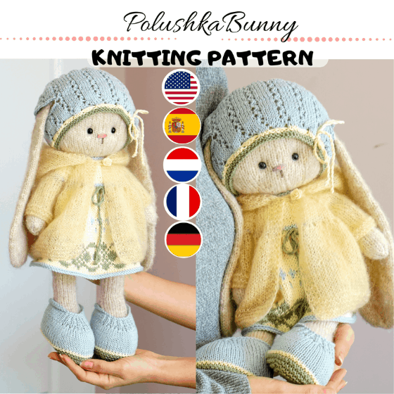 Knitting Toy Clothes Pattern - Summer for 15''/40cm toys