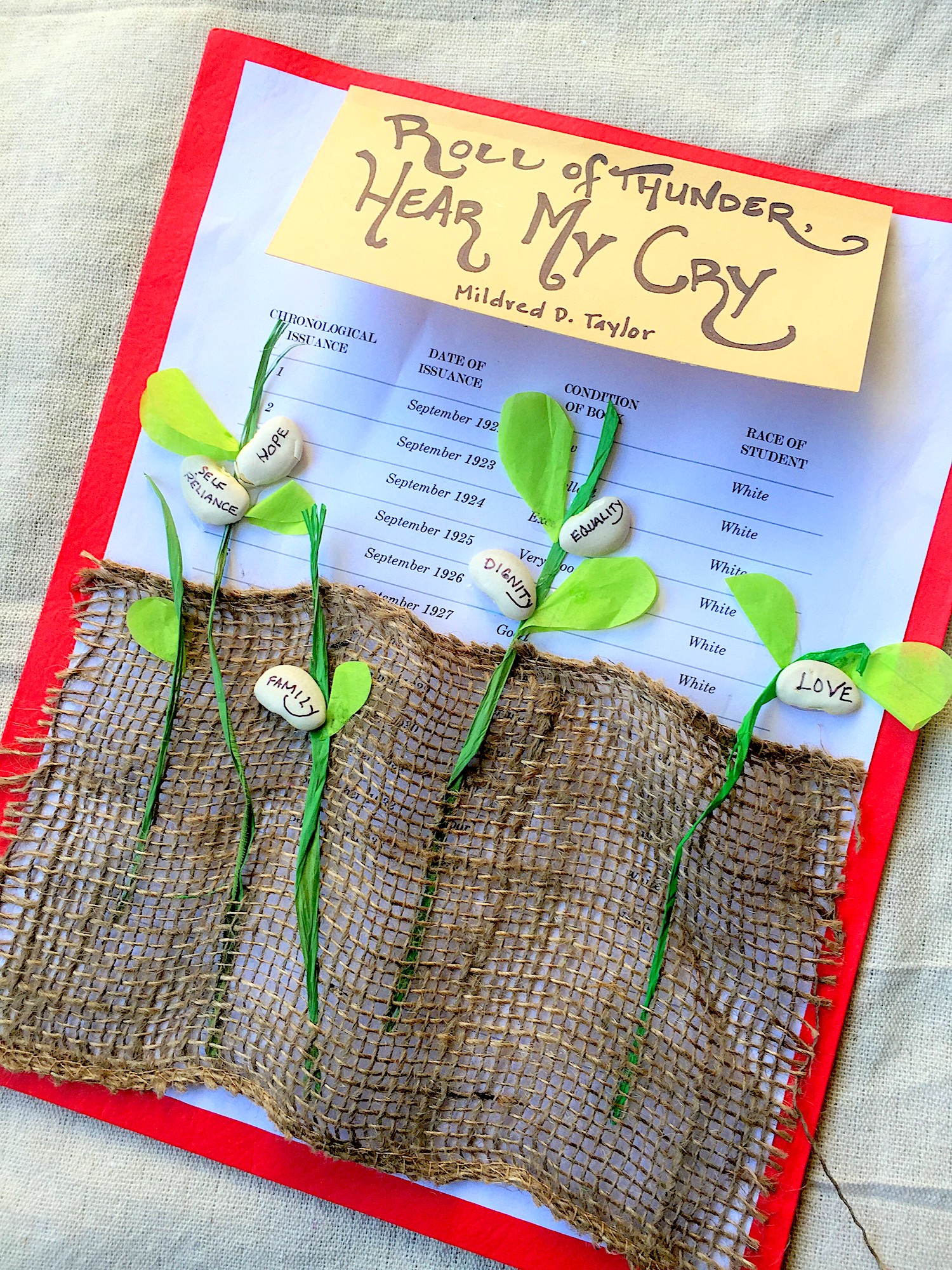 Creative teaching ideas for ROLL OF THUNDER, HEAR MY CRY