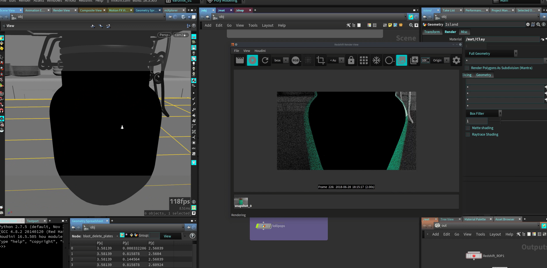 Shading with Redshift