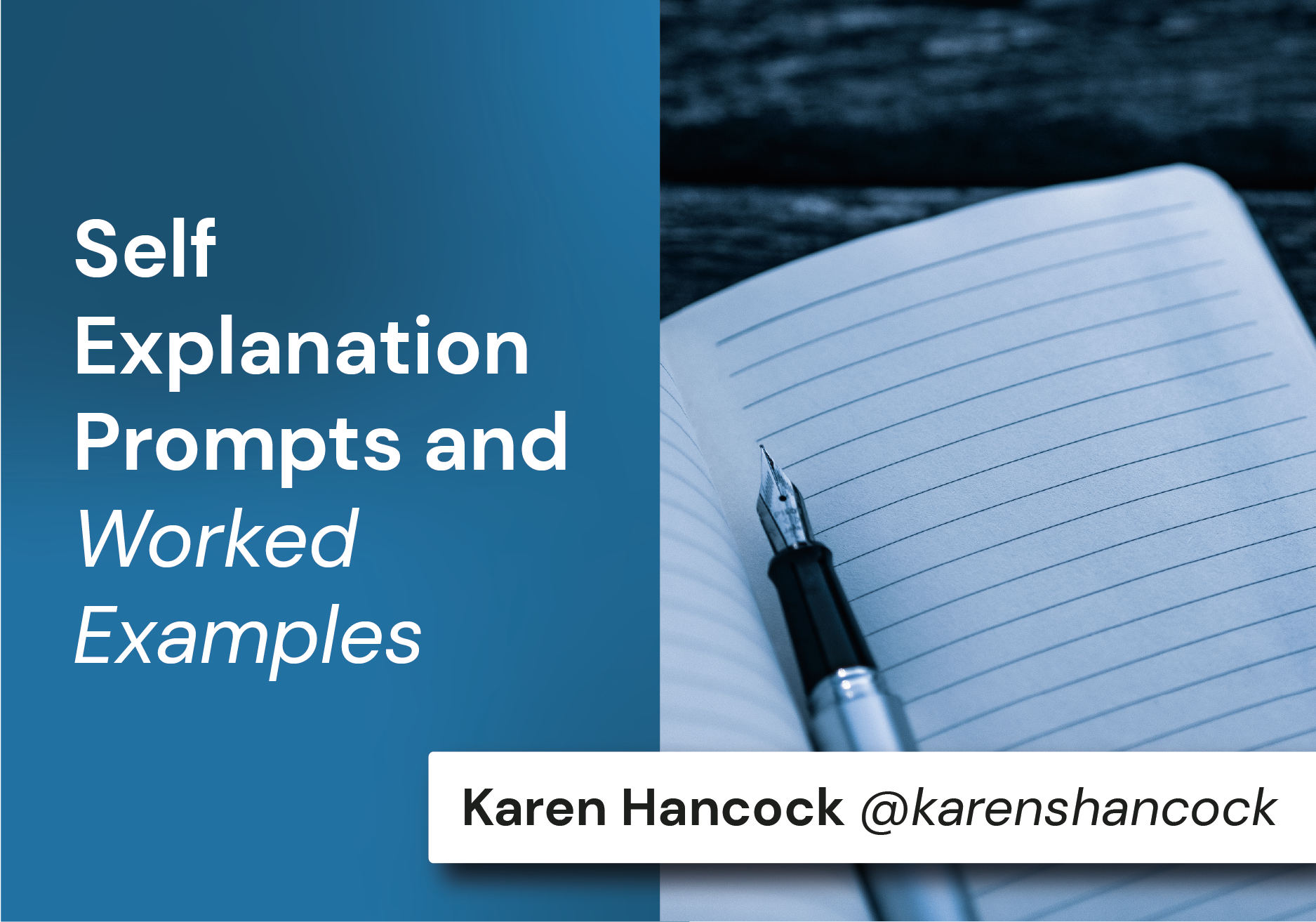 Self Explanation Prompts and Worked Examples