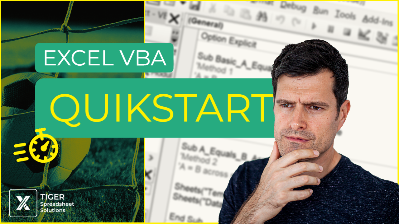 Excel (VBA) For Football Traders - Excel VBA Quikstart