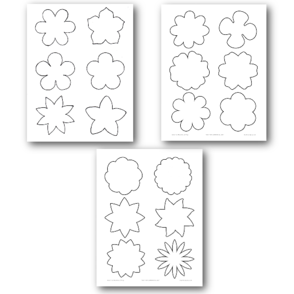 Flower Outlines Printable