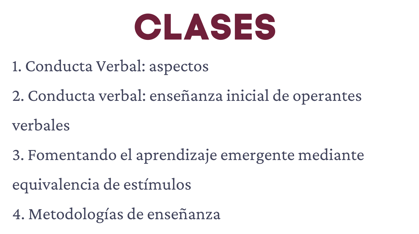 Conducta verbal: Nivel Intermedio