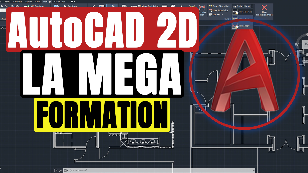 Méga Formation Autocad 2D - LA FORMATION COMPLETE