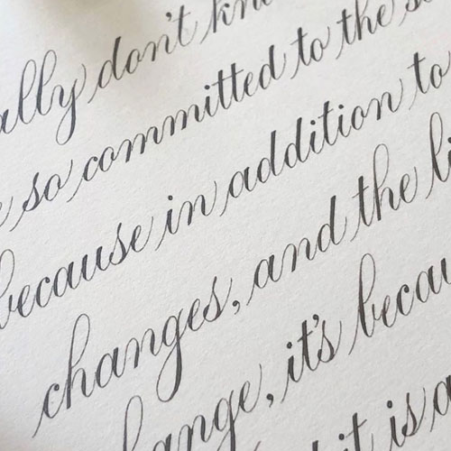 Beginning Copperplate Script