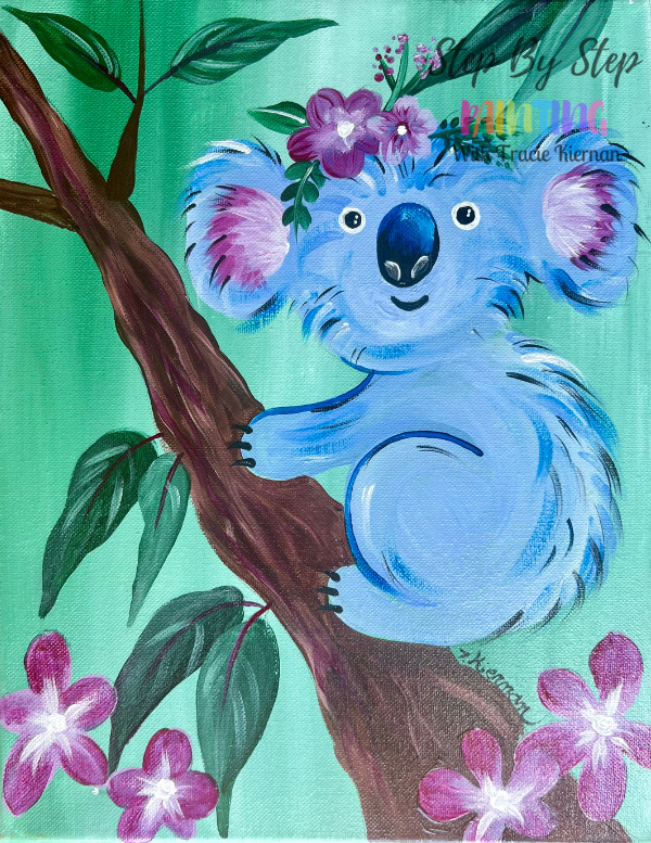 Cute Koala - Acrylic Painting Tutorial
