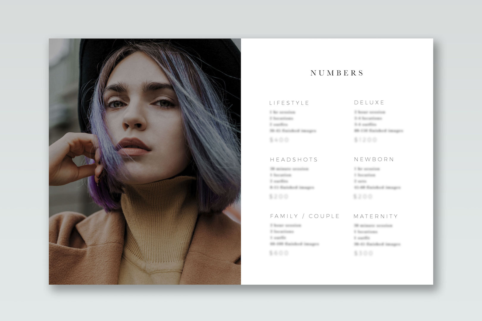 Portrait Photography Magazine Template