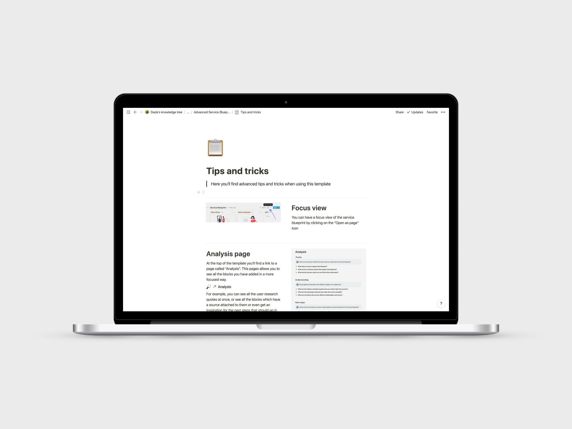 Advanced Service Blueprint (Notion Template)