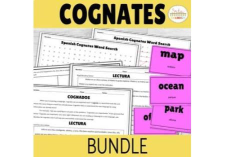 Spanish Cognates UNIT BUNDLE (Updated for DISTANCE LEARNING!)