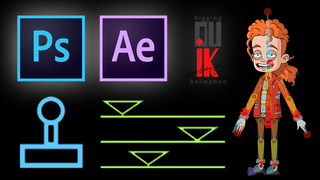 Rigging and Animating PSDs with Duik and Joysticks