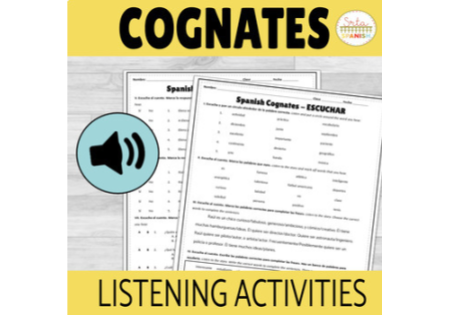Spanish Cognates UNIT BUNDLE (Updated for DISTANCE LEARNING!)