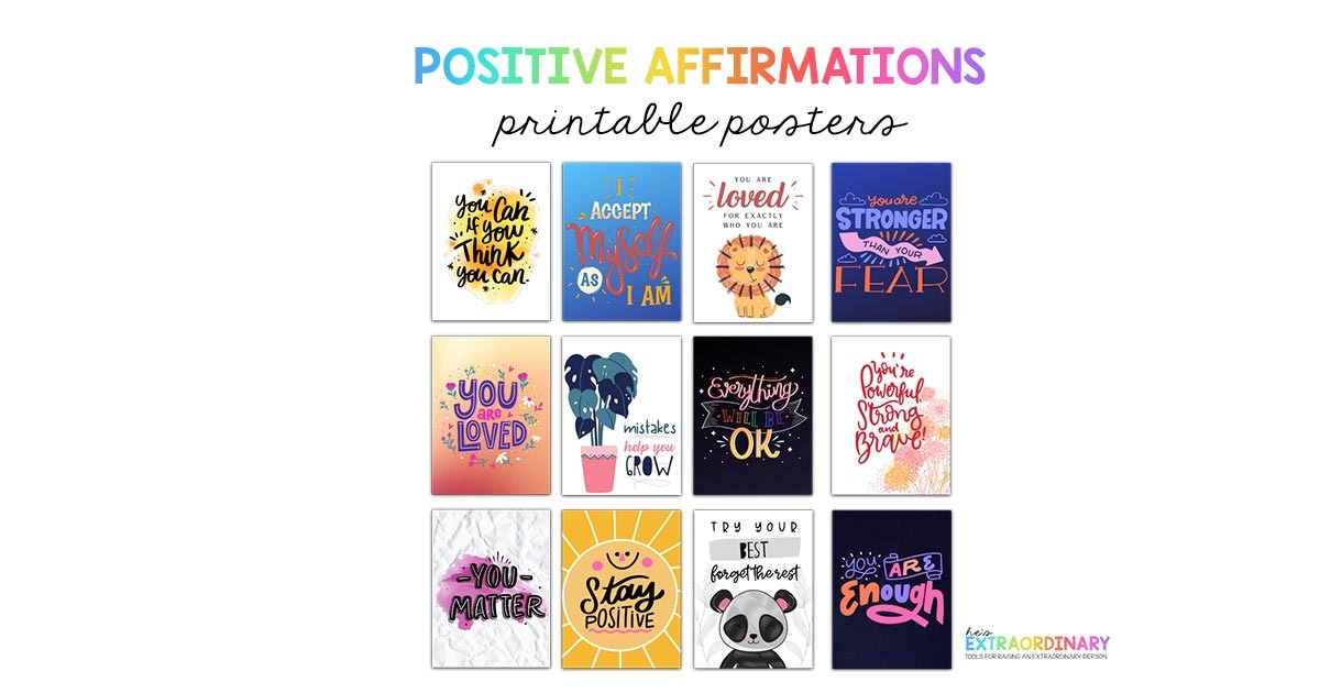 Positive Affirmations Posters