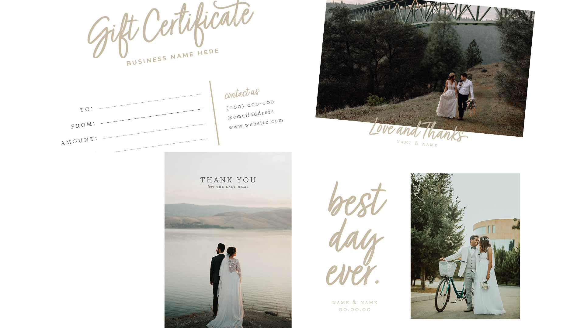 Wedding Gift Certificate Template