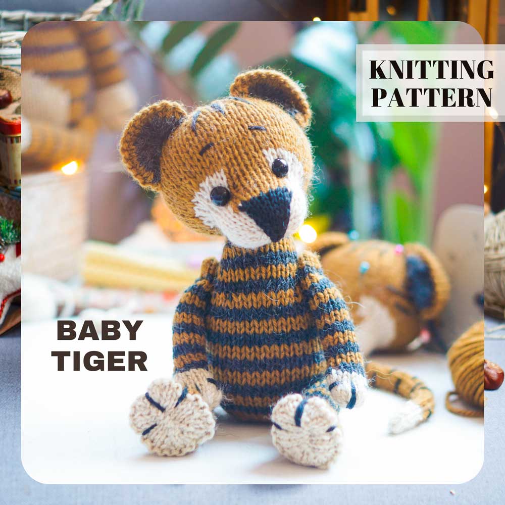 Knitting Baby Tiger Pattern + Videos