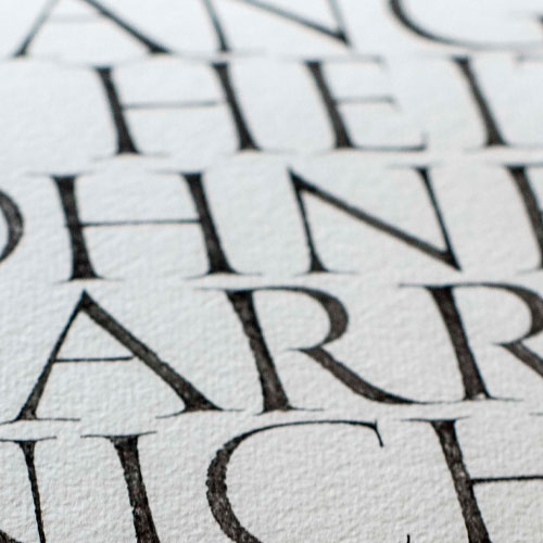 Broad-edged pen: Roman Capitals